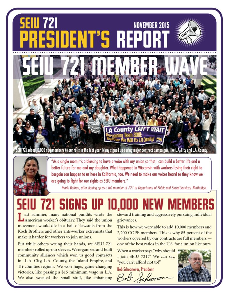 November 2015 - SEIU Local 721