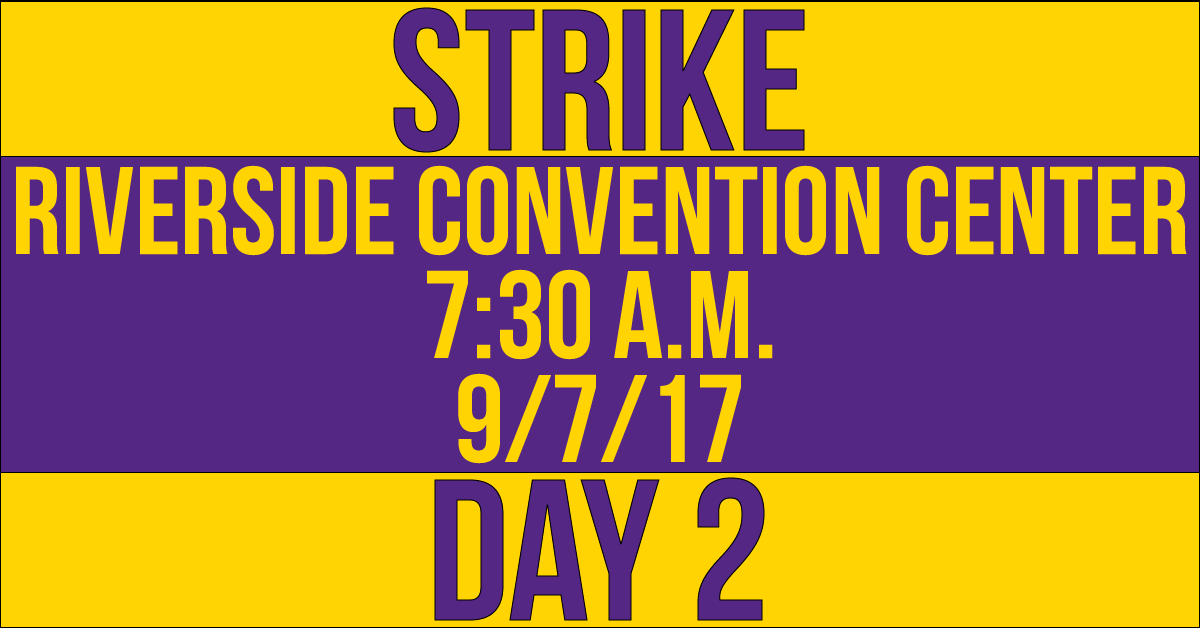 ULP Strike Day 2 - March On The Administration Building - SEIU Local 721