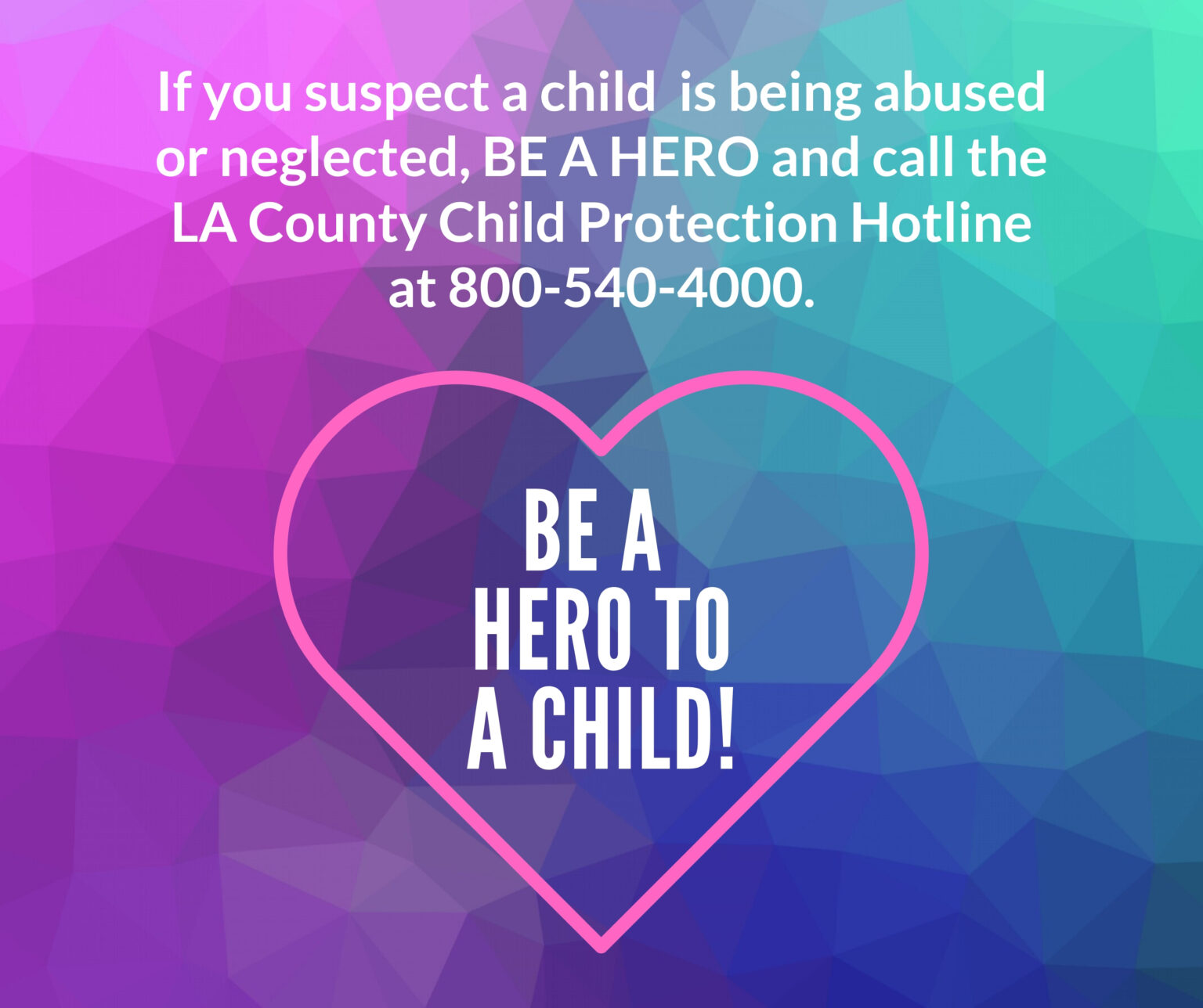 Remind your network – call the Child Protection Hotline if you suspect ...