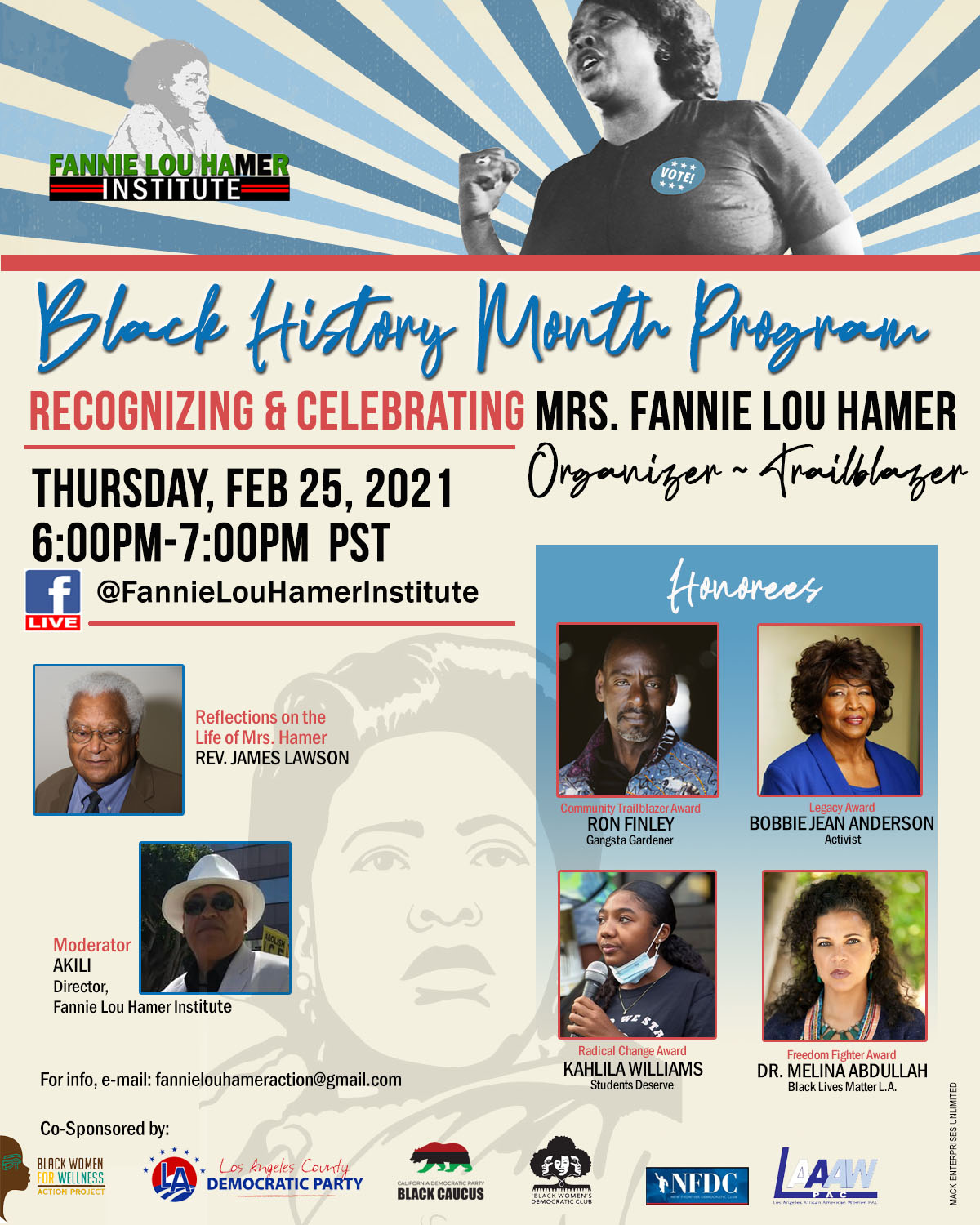 Fannie Lou Hamer Black History Month Program - SEIU Local 721