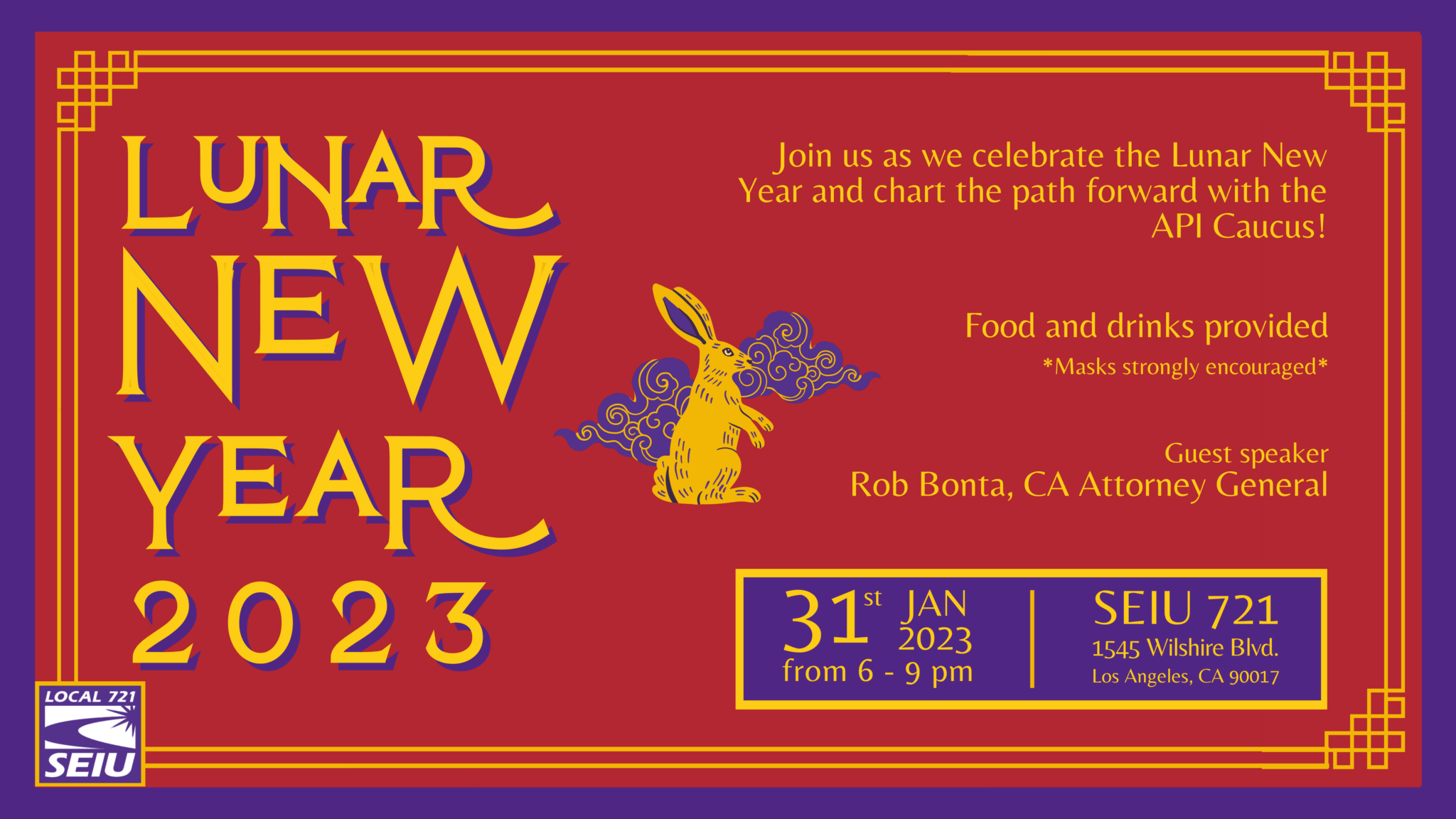 Lunar New Year Celebration 2023 - SEIU Local 721