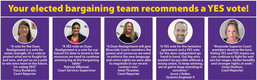 Superior Court of CA, County of Riverside Dues Realignment - SEIU Local 721