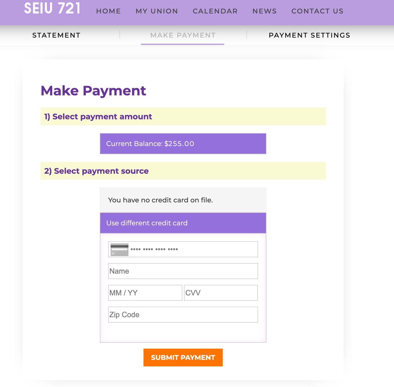 Billing Portal FAQ - SEIU Local 721