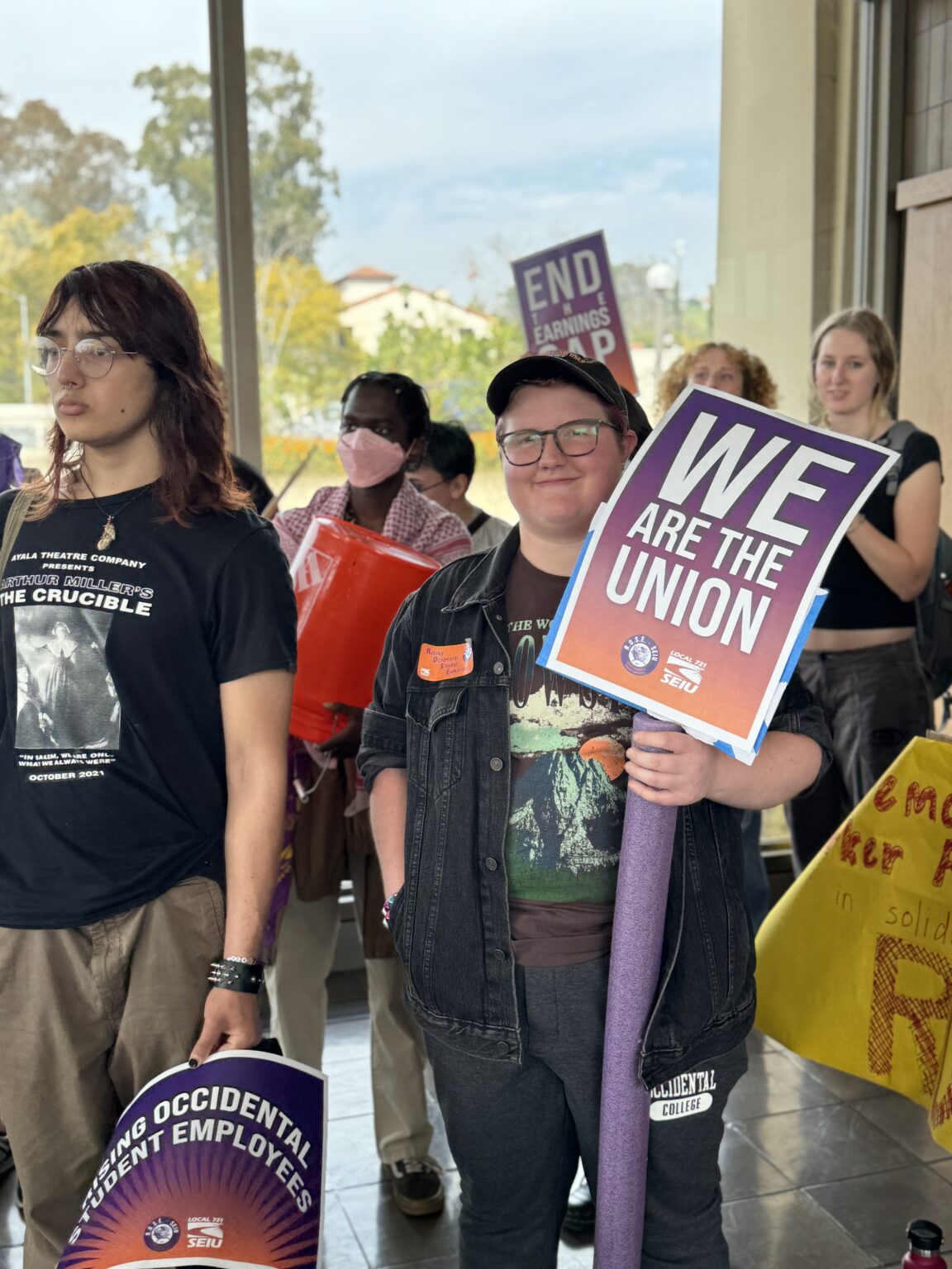 PHOTOS – Occidental College Student Workers March on Campus President ...